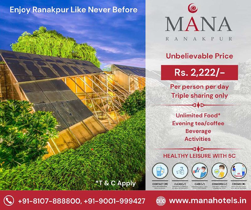 Book A Room at One Of The Best Resorts Near Udaipur | Mana Ranakpur